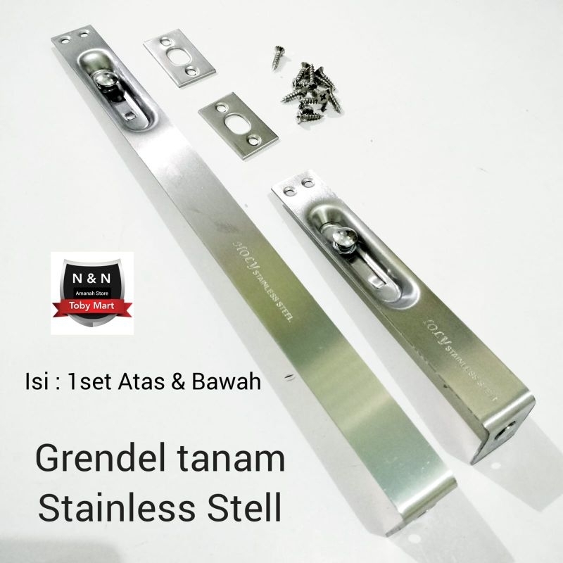 Jual Stainless GRENDEL TANAM PINTU - SLOT TANAM 30CM ANTI KARAT ...