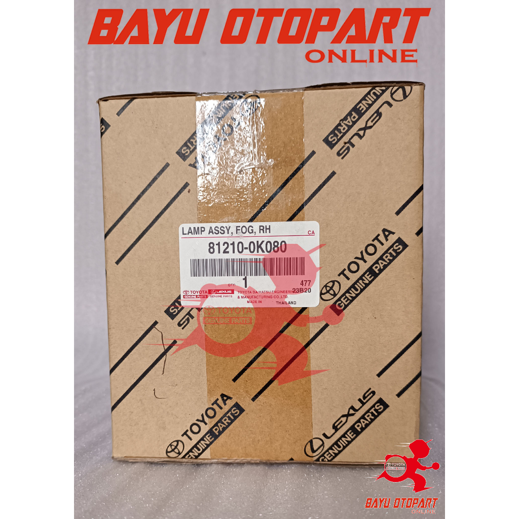 Jual LAMPU FOGLAMP KANAN TOYOTA FORTUNER, HILUX 81210-0K080 | Shopee ...