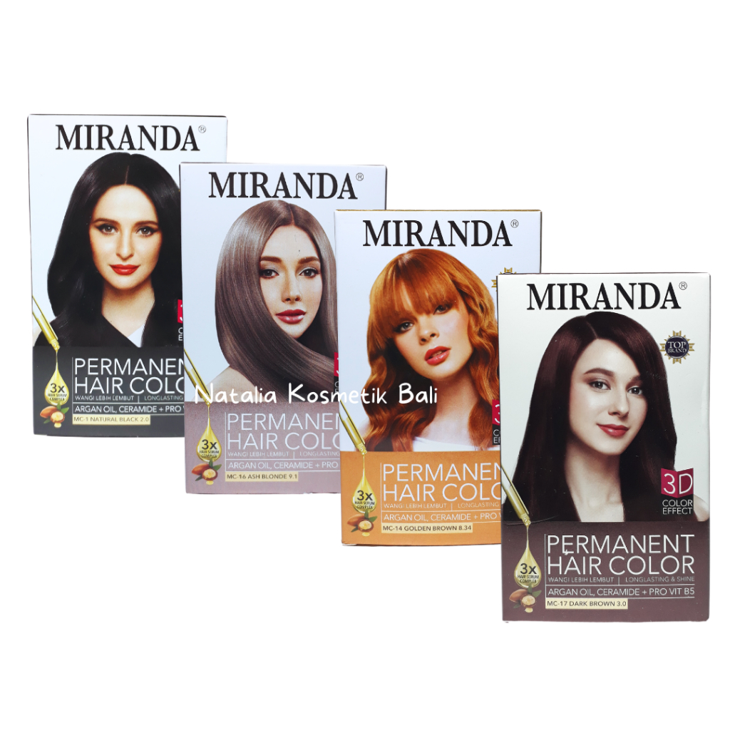 Jual [ Natol-10 ] Miranda Permanent Hair Color 3D Color Effect [ (2 x ...