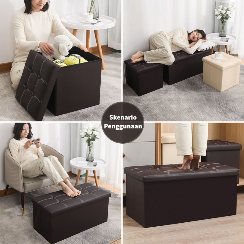 Jual sofa Storage box kursi box penyimpanan dapat dilipat kursi ...