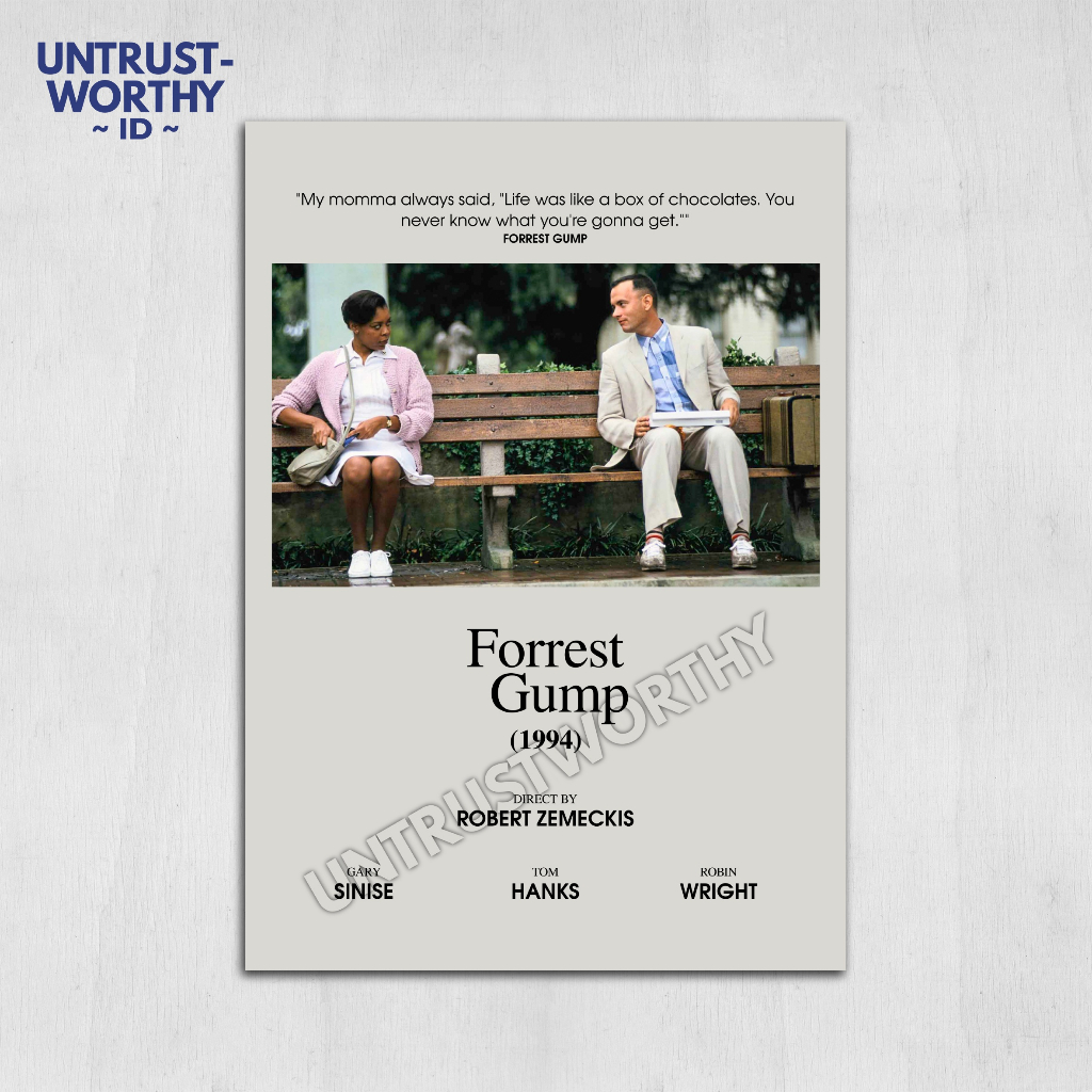 Jual Poster Forrest Gump Film Ukuran A5 | Shopee Indonesia