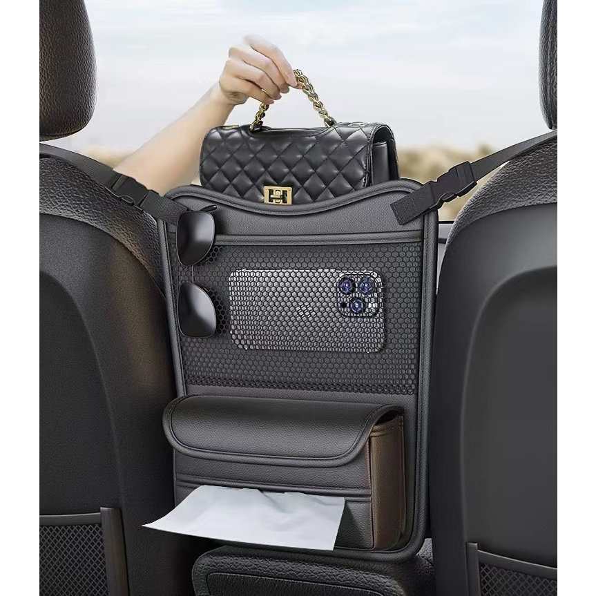 Jual Tas Penyimpanan Tengah Mobil Bahan Kulit/Car Bag Organizer ...
