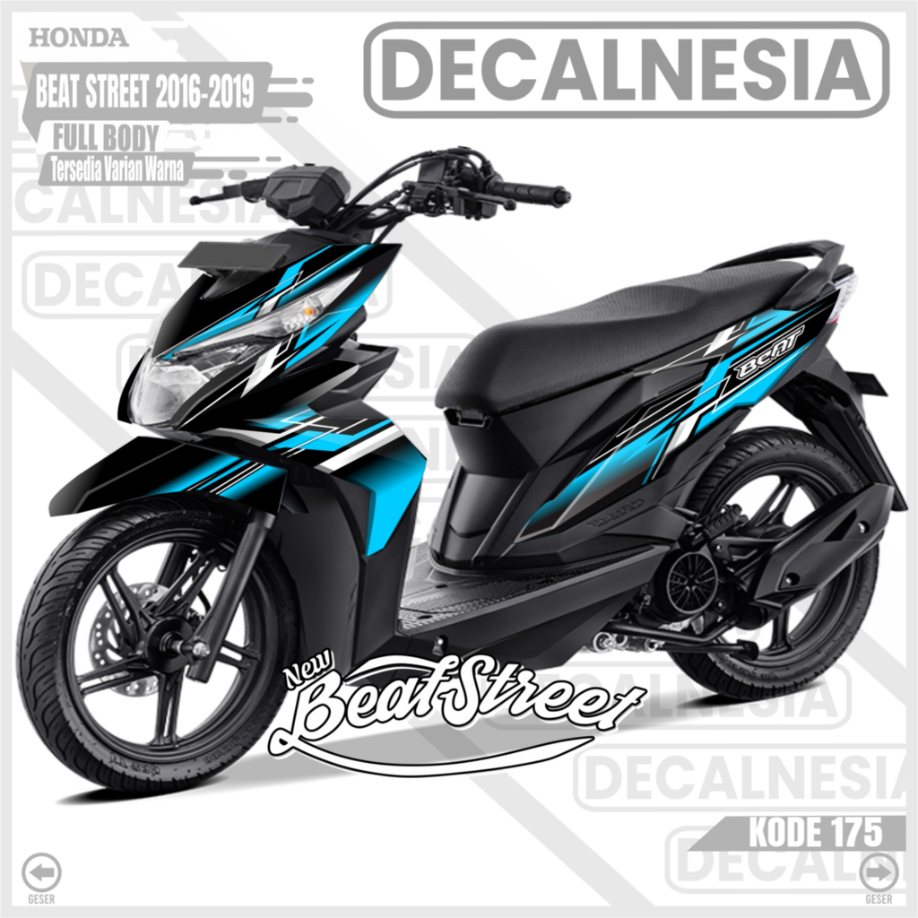 Jual Stiker Decal Motor Beat Street Old 2016-2019 Full Body Variasi ...