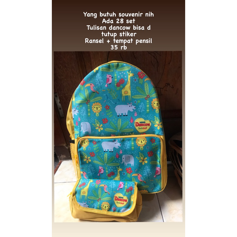 Jual tas dancow set tempat pensil | Shopee Indonesia