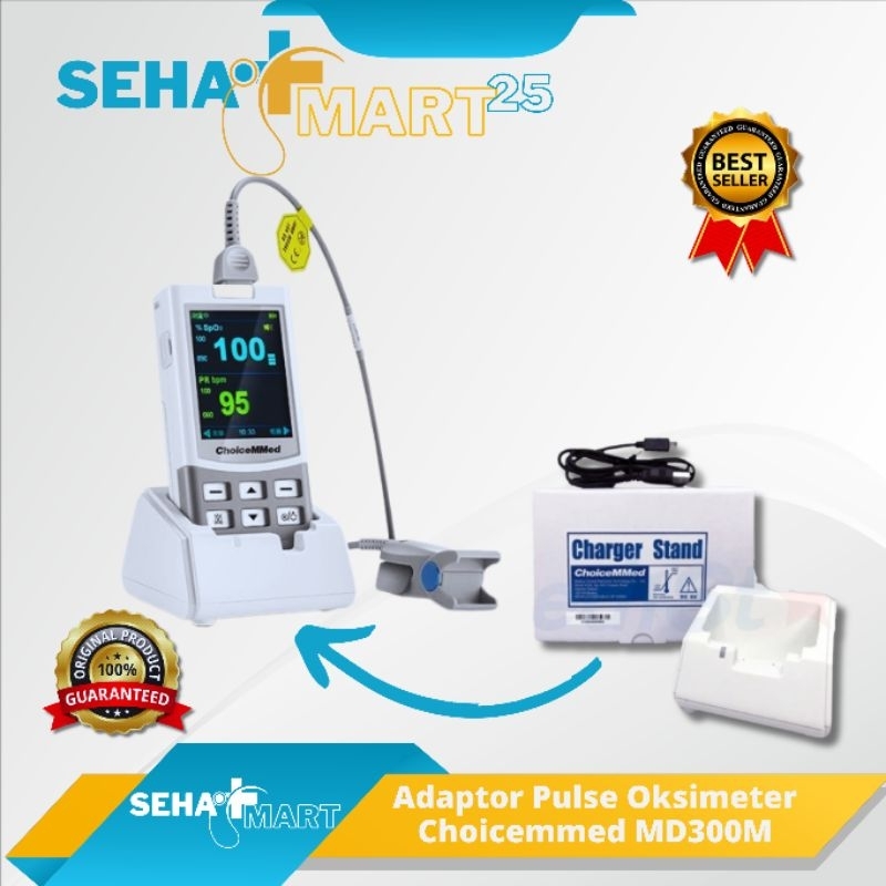 Jual Adaptor Pulse Oksimeter Choicemmed MD300M Charger Alat Cek Tekanan ...