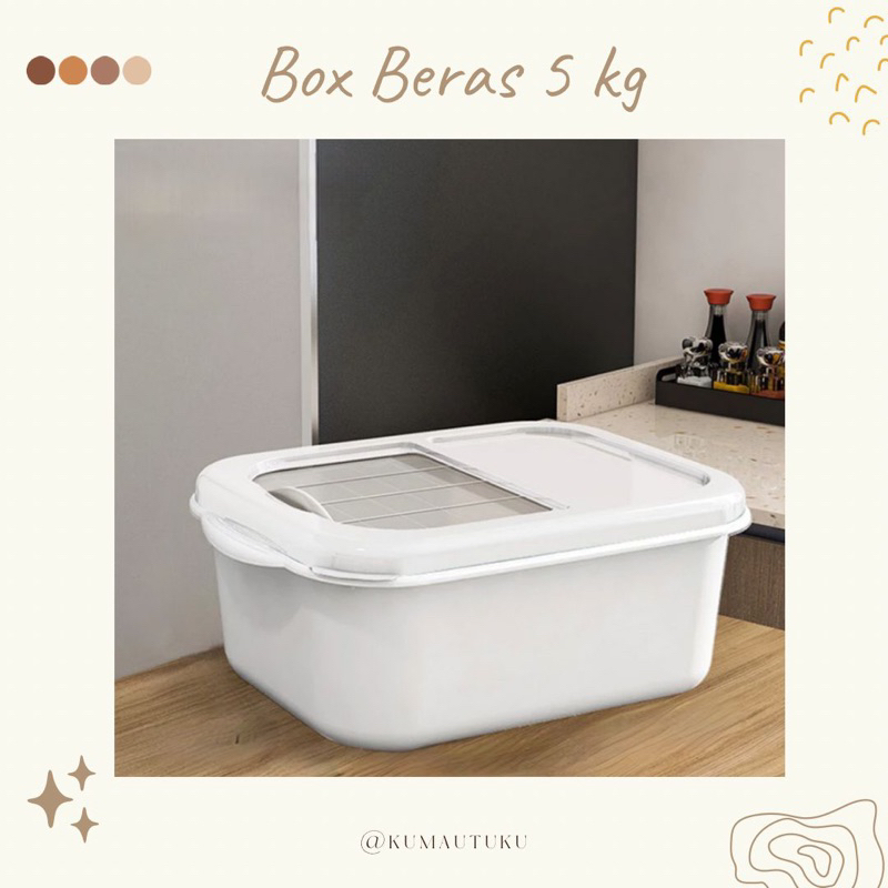Jual Box Beras 5 kg / Tempat Beras 5 kg / Rice Storage | Shopee Indonesia