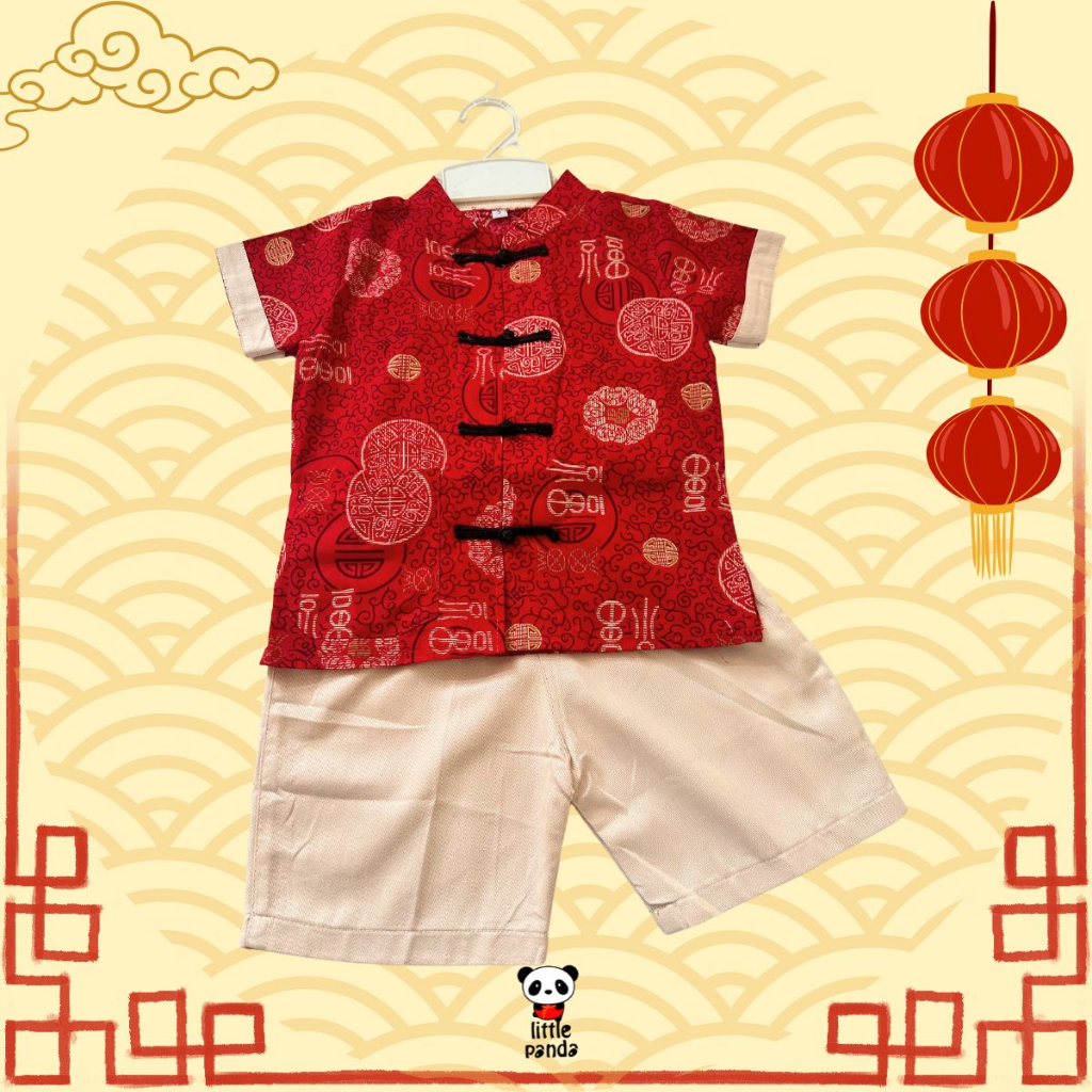 Jual Baju setelan cheongsam dan celana sincia imlek fashion anak bayi ...