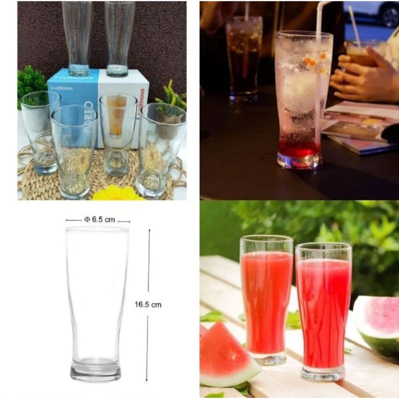 Jual Gelas Porto isi 6pcs | Shopee Indonesia