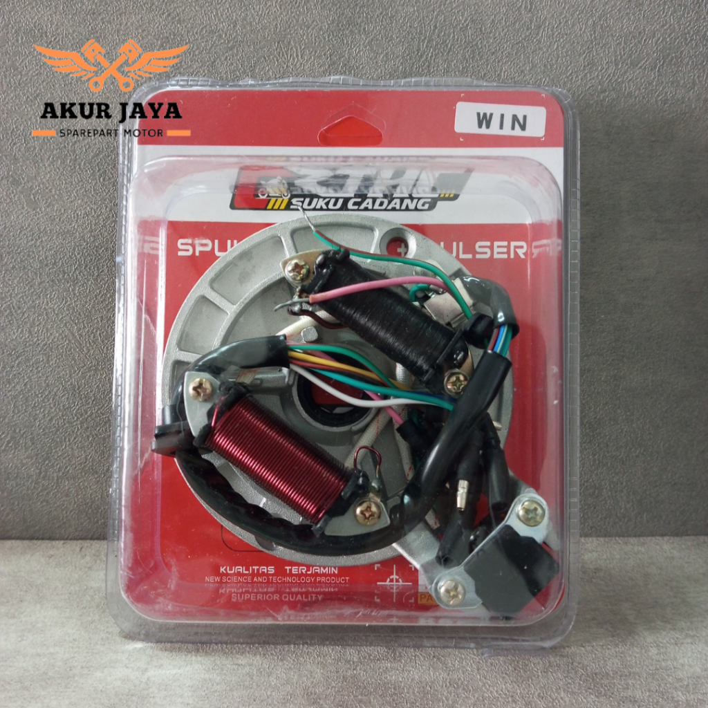 Jual SPULL ASSY WIN KOMPLIT SPUL SET WIN SPOOL ASSY HONDA WIN SPOOL CDI WIN+DUDUKAN KOMPLIT MERK ...