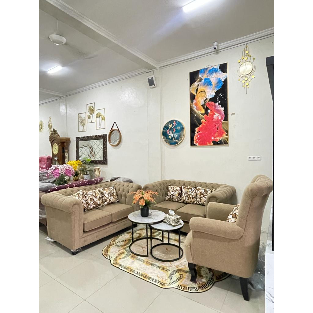 Jual SOFA TAMU TURKI MODEREN SET MEJA GANDENG GERANIT | Shopee Indonesia