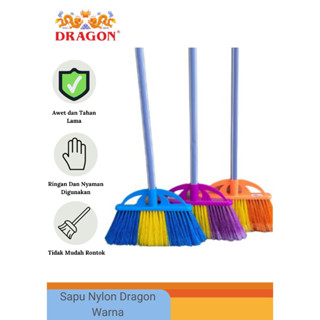 Jual Sapu Nilon Dragon | Sapu Lantai Nylon Taiwan Warna & Hitam | Sapu ...