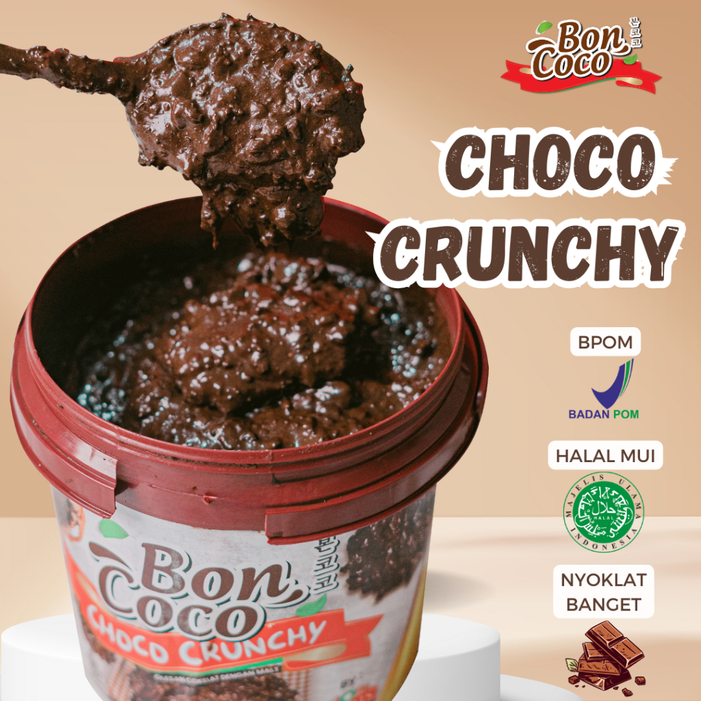 Jual Boncoco Choco Crunchy 1 KG - Selai dengan Malt Coklat Krispi ...