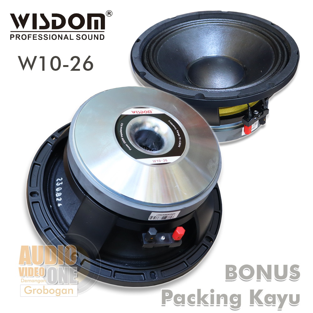 Jual Speaker Wisdom W10-26 Spiker Komponen 10 Inch Original Spul 3 Inch ...