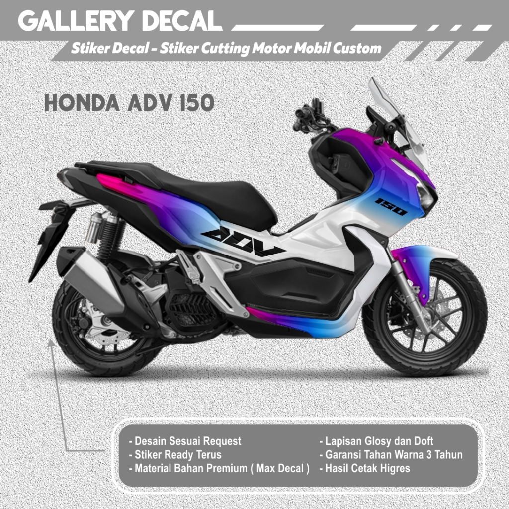 Jual STIKER DECAL HONDA ADV 150 FULL BODY | Shopee Indonesia