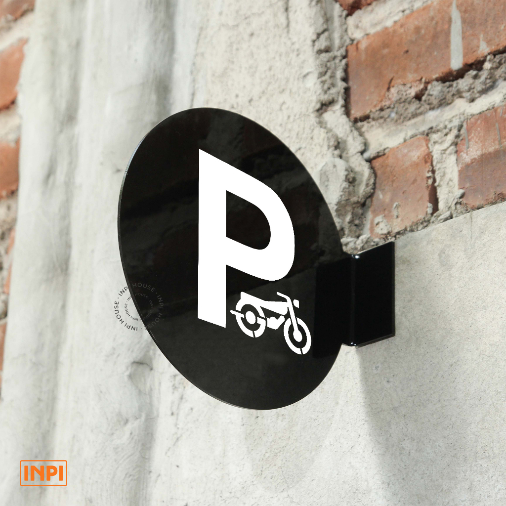 Jual Signage Acrylic Pop Up Sign Lingkaran 15 cm - Parkir Motor ...