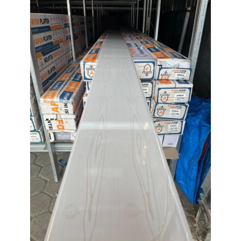 Jual Plafon Pvc Putih Glossy Serat Kayu S612 (PERLEMBAR) | Shopee Indonesia