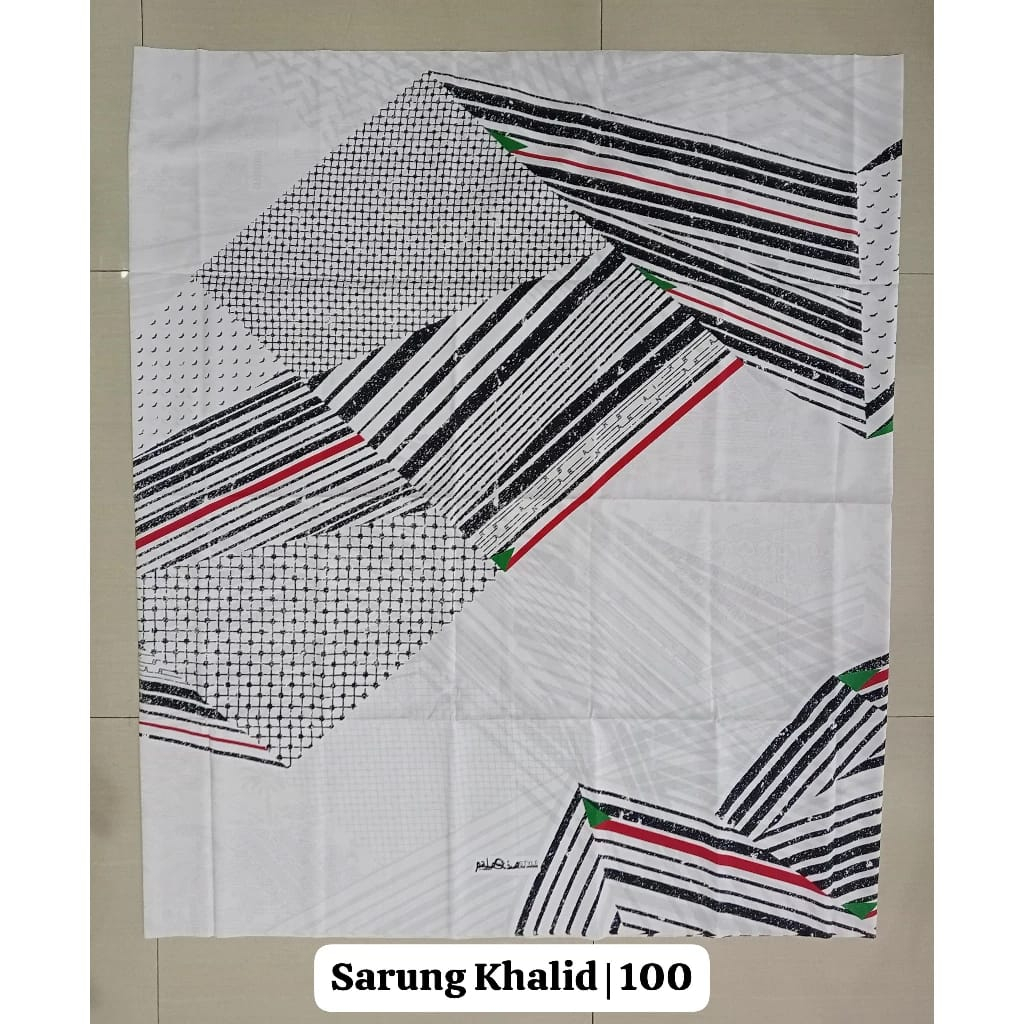 Jual Sarung Rabbani Palestine Khalid 100 Putih Motif Palestina Style ...