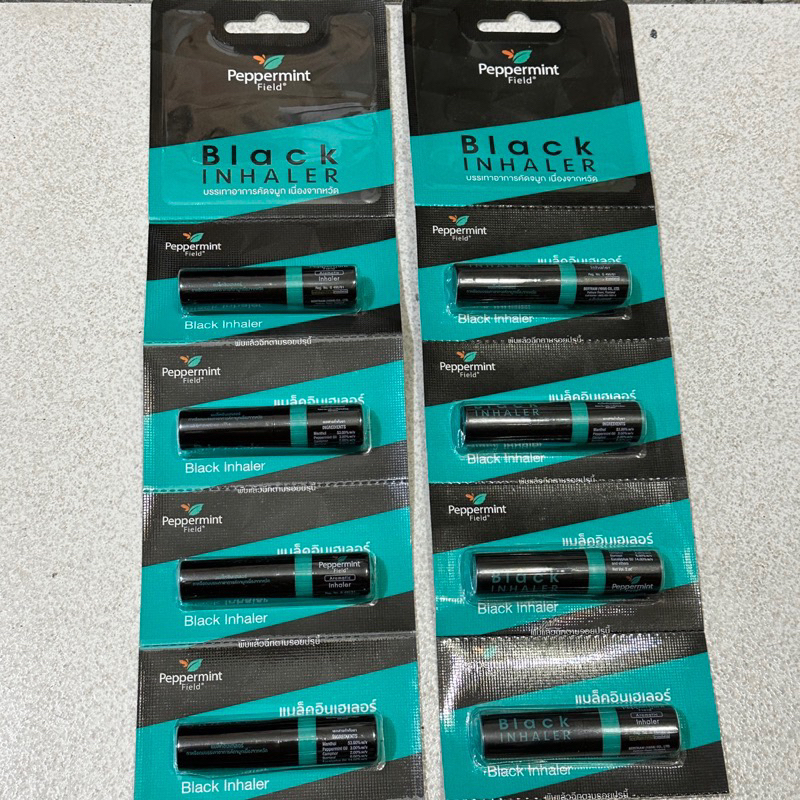 Jual BLACK Inhaler Peppermint Field 2in1 Aromatic ORIGINAL THAILAND ...