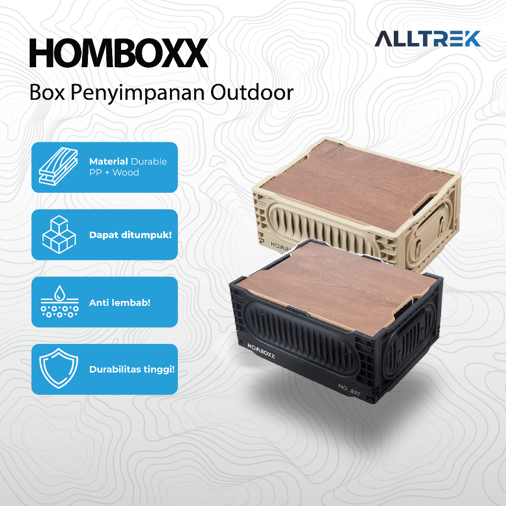 Jual ALLTREK Folding Storage Box HOMBOXX Multifunctional Box Lipat ...