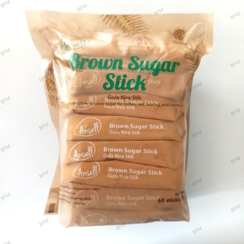 Jual Ansell Brown Sugar Stick/ Gula Aren/ Gula Nira Stik 60 x 8 Gr ...