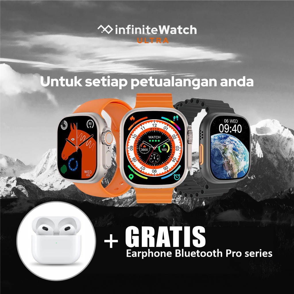 Jual Smartwatch Series 8 ULTRA MAX NEW RELEAS Bluetooth GPS NFC Water ...