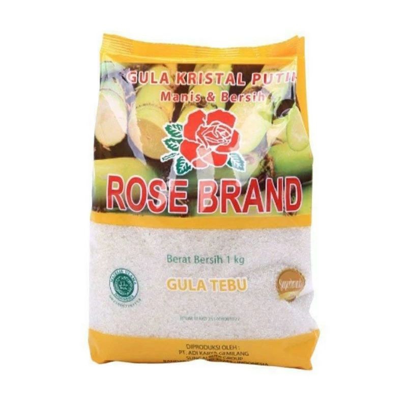 Jual gula pasir kemasan 1 kg merek rose brand | Shopee Indonesia