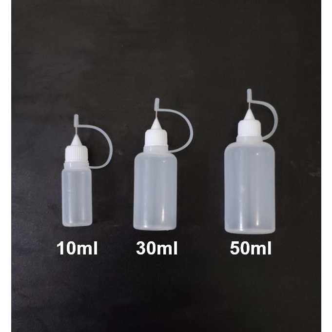 Jual BYL 1pc Glue applicator bottle botol lem quilling scrapbook kertas cair ujung botol jarum ...
