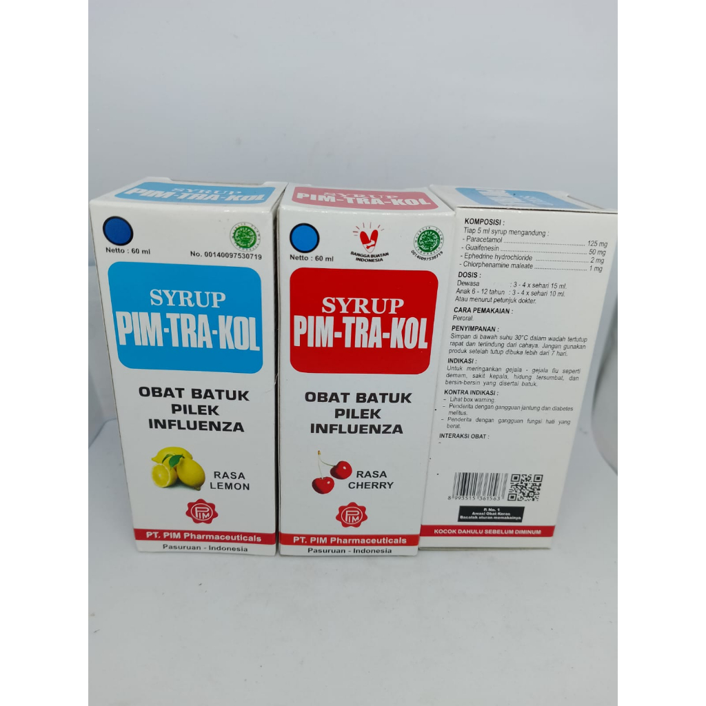 Jual PIMTRAKOL SIRUP BATUK PILEK INFLUENZA 60 mL | Shopee Indonesia