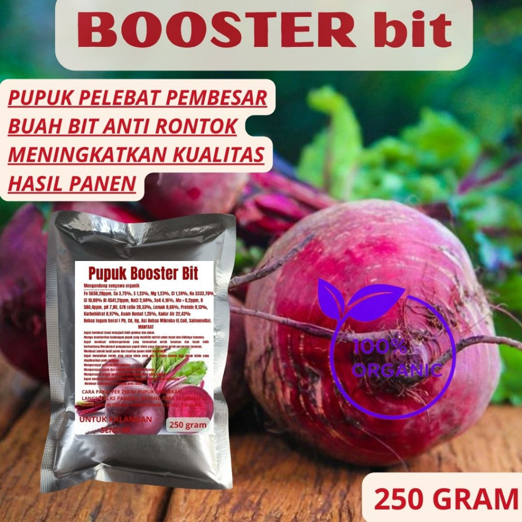 Jual Pupuk organik booster perangsang dan pelebat buah bit agar cepat berbuah tidak mudah rontok ...