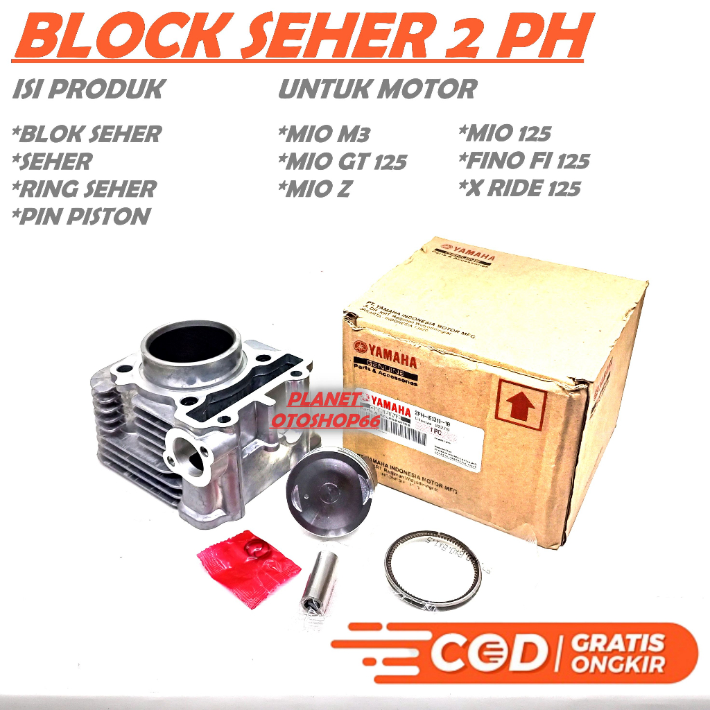 Jual BLOK SEHER 1 SET 2PH MIO M3 / MIO GT 125 / MIO Z / MIO 125 FINO FI ...