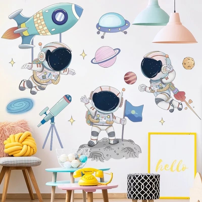 Jual Wall Sticker Dinding Anak Planet Star Antariksa /Hiasan Dinding ...