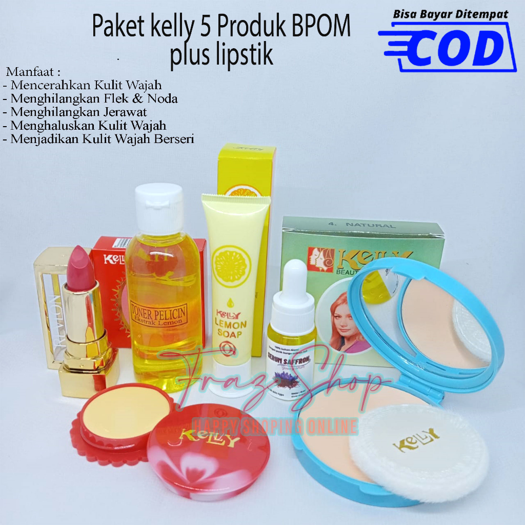 Jual Paket 6in1 Kelly [ Pearl cream kelly 5gr-Lemon soap kelly 15gr ...