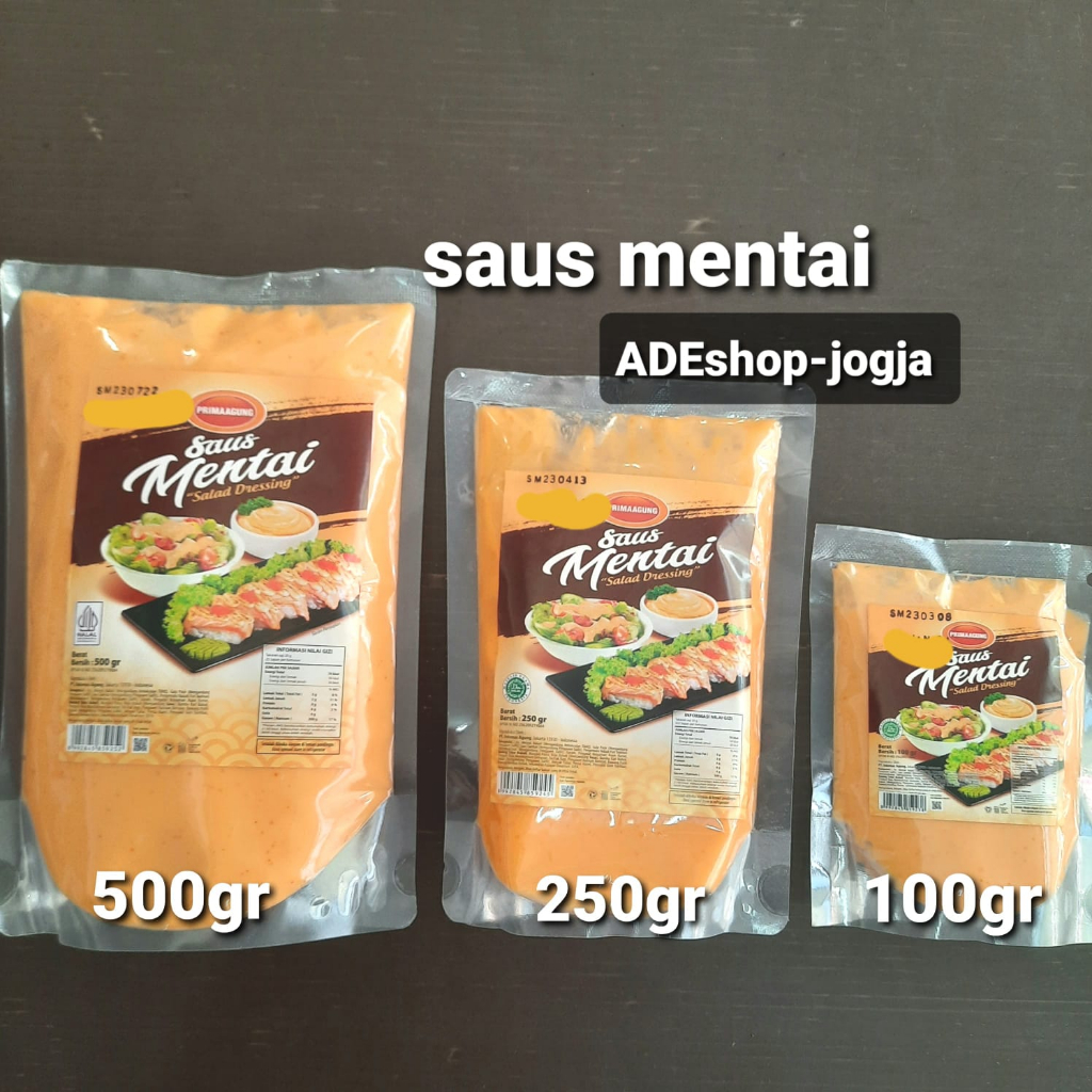Jual Prima Agung Saos MENTAI 100 gr saus salad dressing | Shopee Indonesia