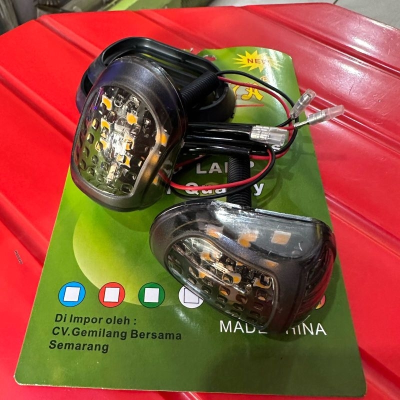 Jual lampu sein tempel Oval smoke sen fairing universal r15/r25/cbr/ninja | Shopee Indonesia