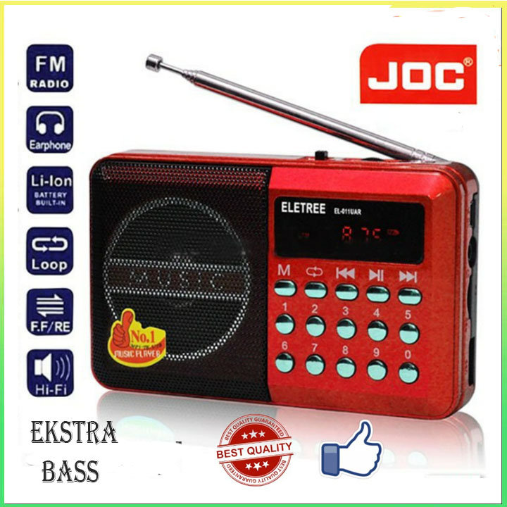 Jual radio JOC H-1011BT Speaker Murotal Mp3 Bluetooth / Speaker Radio ...