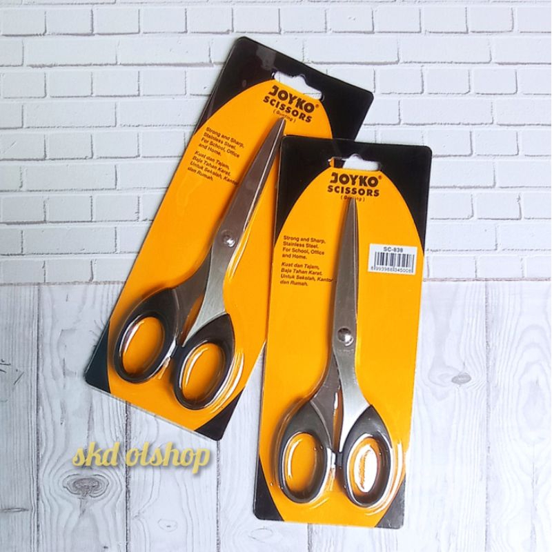 Jual Gunting Sedang Joyko SCISSORS Stainless SC-838 Original ( per pcs ...