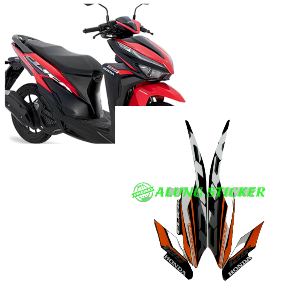 Jual STIKER STRIPING LIS LES BODY MOTOR HONDA VARIO CLICK 125i LED 2021 ...