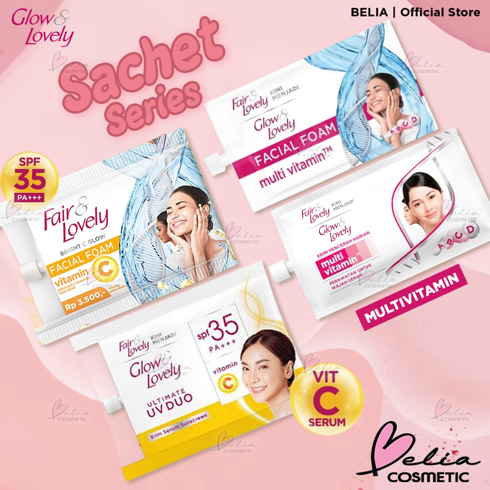 Jual BELIA FAIR & LOVELY GLOW & LOVELY Brightening Facial Foam | Krim Pencerah Harian | SACHET ...