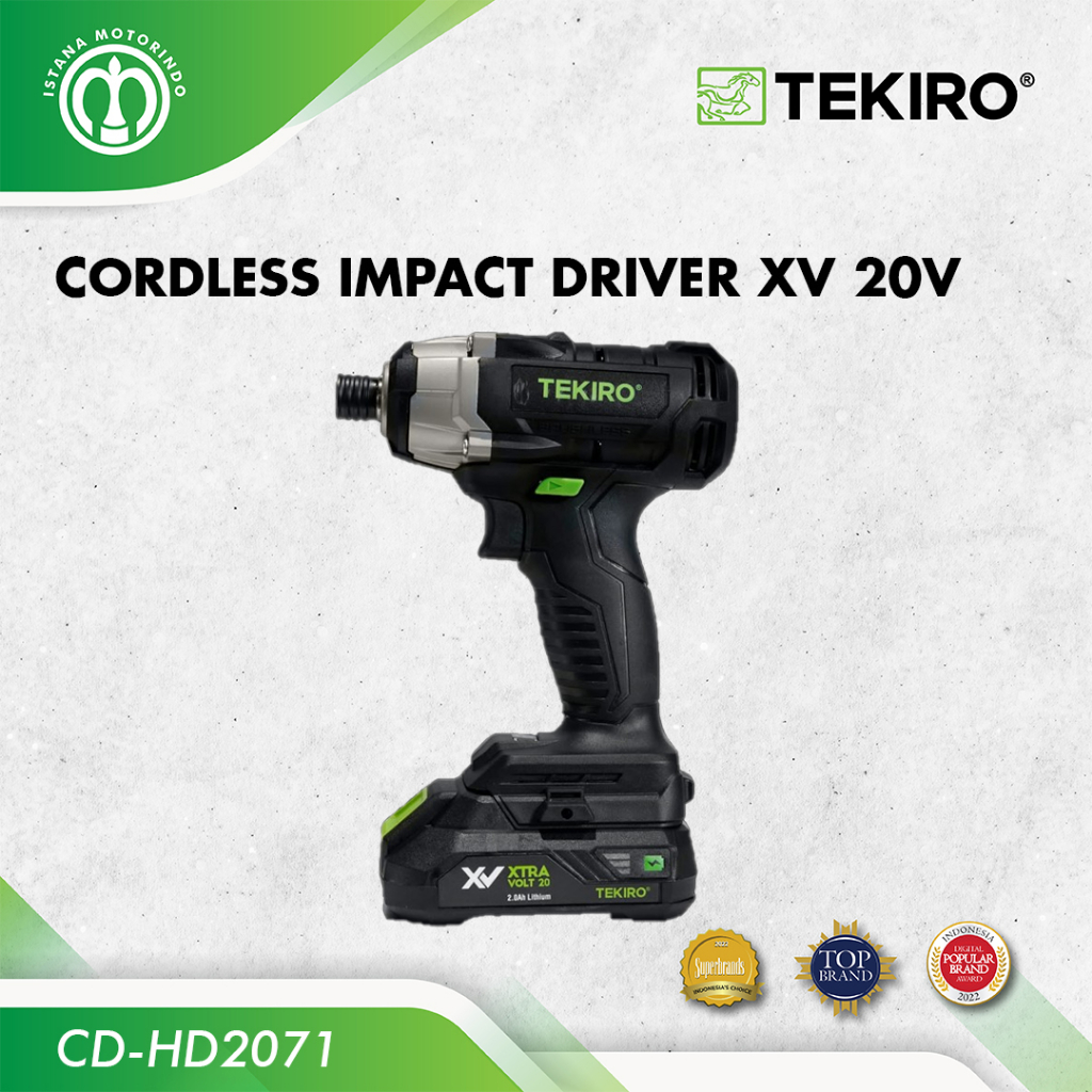 Jual Cordless Impact Driver XV 20V CD-HD2071 TEKIRO | Shopee Indonesia