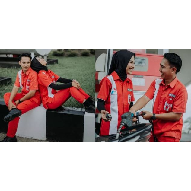 Jual Seragam Operator SPBU Pasti Pas ( Kemeja + Celana + Topi ...