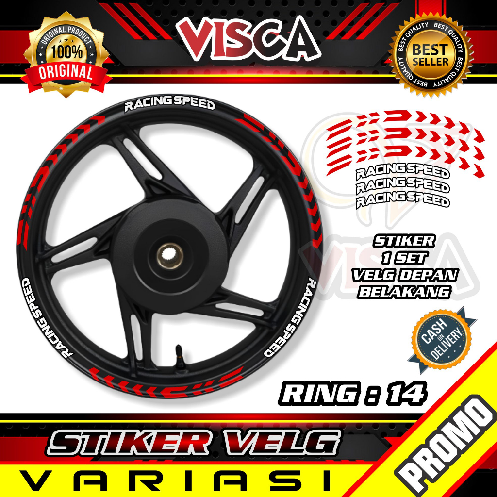 Jual Stiker Velg - List Velg Motor - Stiker Velg Ring 14 - Sticker Velk ...