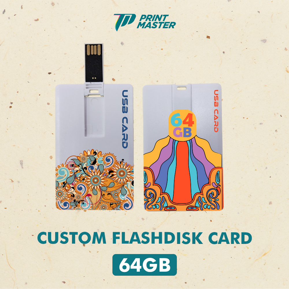 Jual Custom USB / Flashdisk Card Cetak UV 64GB | Shopee Indonesia