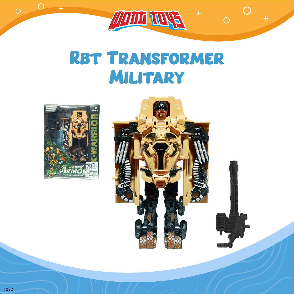 Jual Rbt Transformer Military (1222) - Mainan Robot Warrior Armor ...