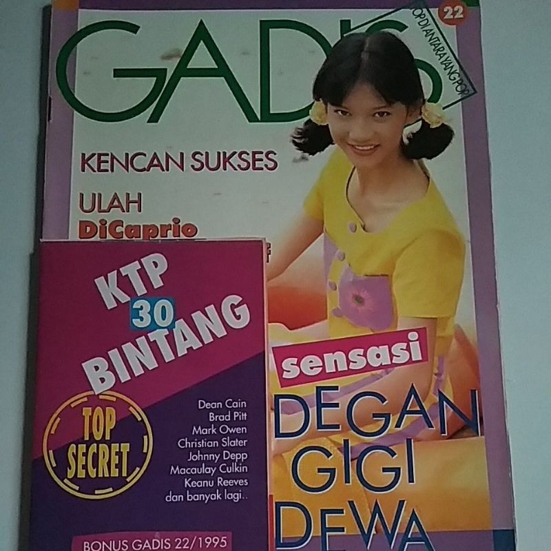 Jual Majalah Gadis Tahun 1995 Cover Venny Plus Bonus Lengkap KTP 30 Bintang | Shopee Indonesia