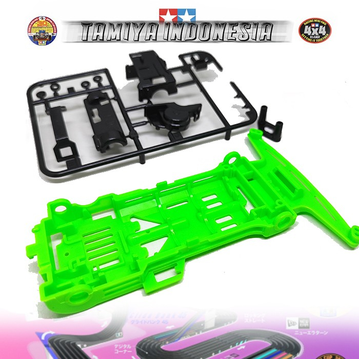 Jual Chassis Super 1 Hijau Stabilo Original Tamiya / Super 1 Chassis ...