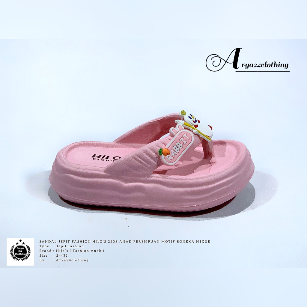 Jual Sandal Jepit Anak Perempuan Motif Mixue Rabit Sol Tebal Nyaman ...