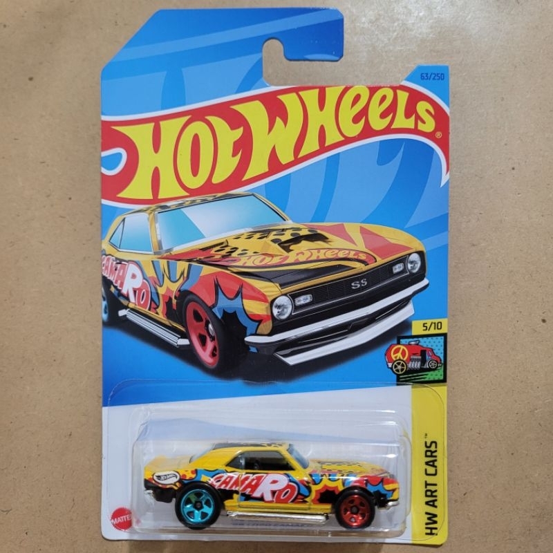 Jual Hot Wheels 68 Copo Camaro Hw Art Cars [ Yellow Art ] Shopee