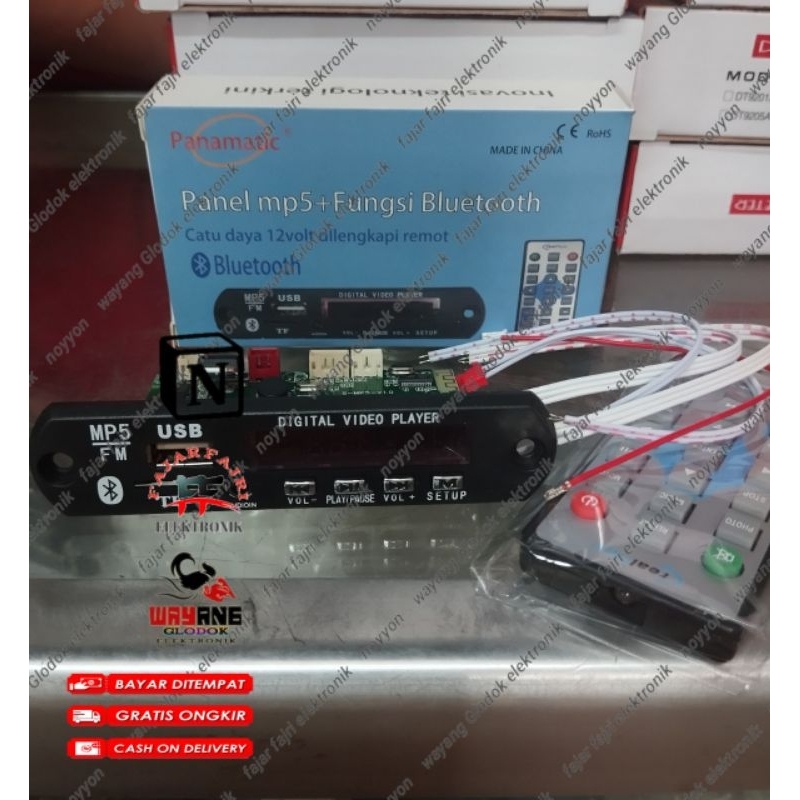 Jual Module Kit MP5 Player Bluetooth USB Tf Aux FM Video Media MP 5 ...
