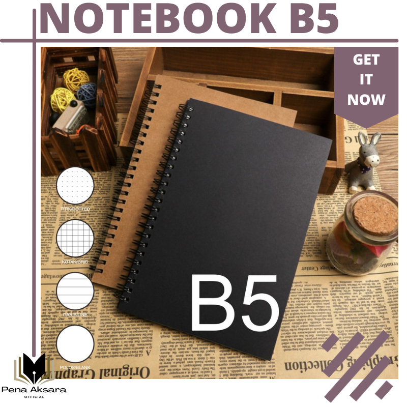 Jual Notebook Jurnal B5 (17,6x25cm) Untuk Mencatat dan Menggambar ...