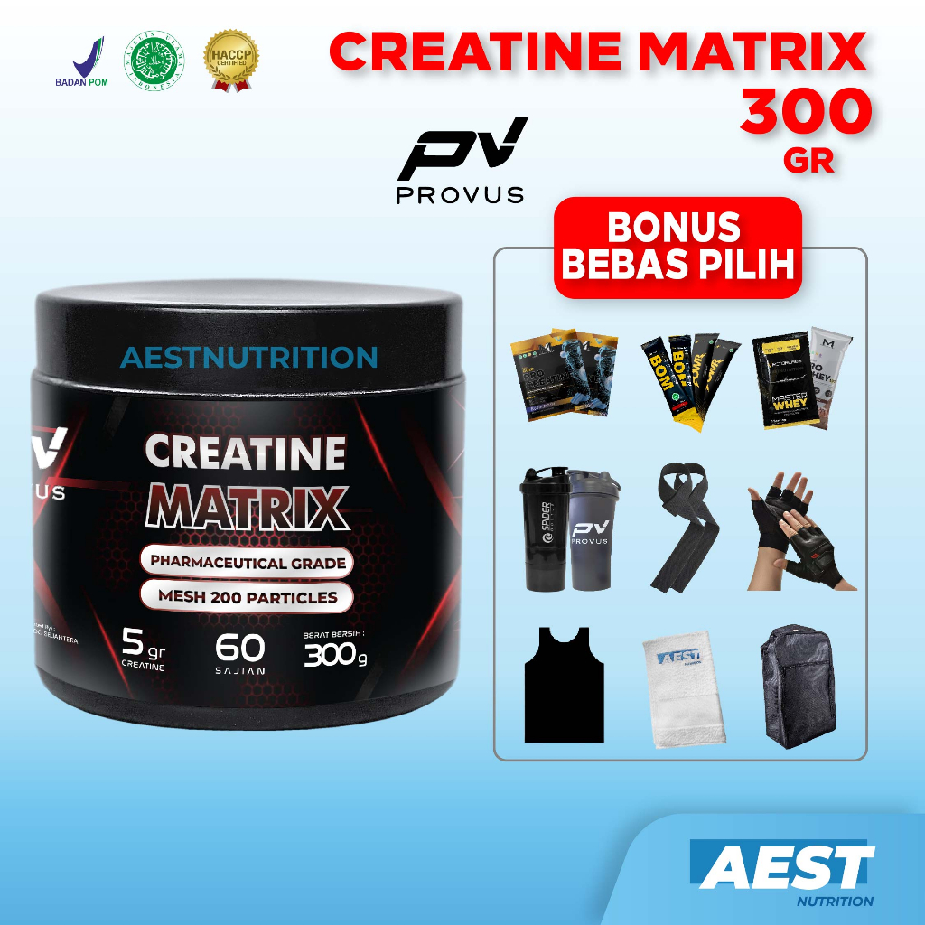 Jual Provus Creatine Matrix 300 gram Creatine Monohydrate Unflavored ...